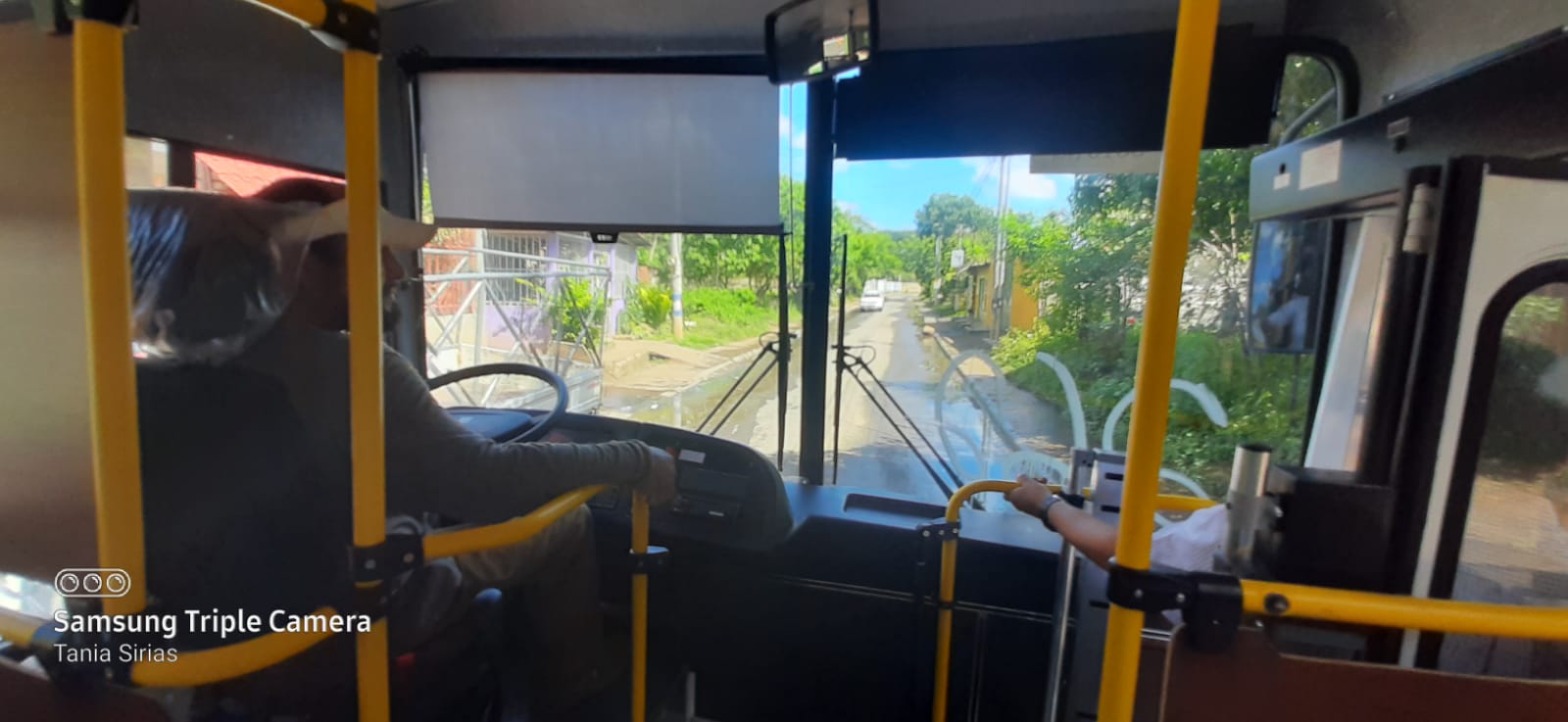 Managua: ciudadanos viajan cómodos en los nuevos buses de la ruta 262