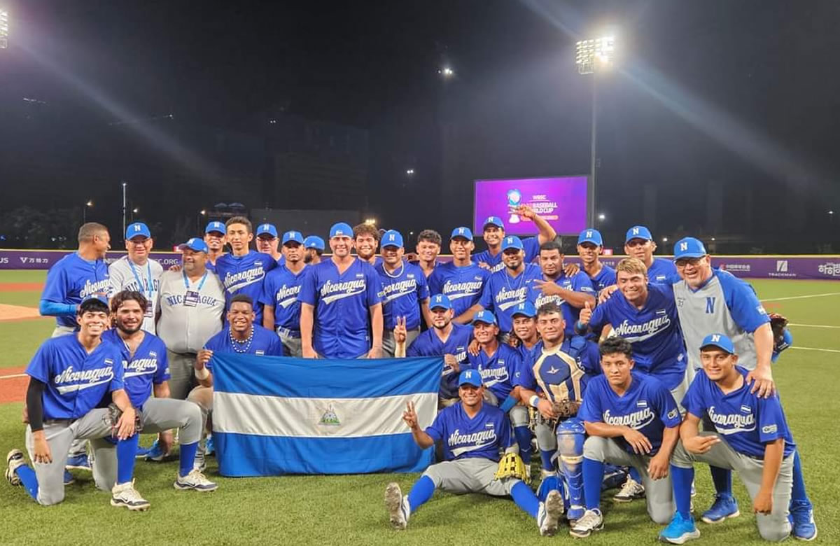 Selección nicaragüense de béisbol invicto en el Mundial U23