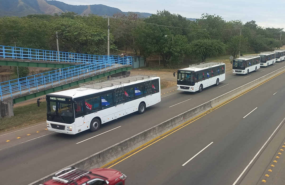 Llegan 125 buses chinos para modernizar el transporte en Nicaragua