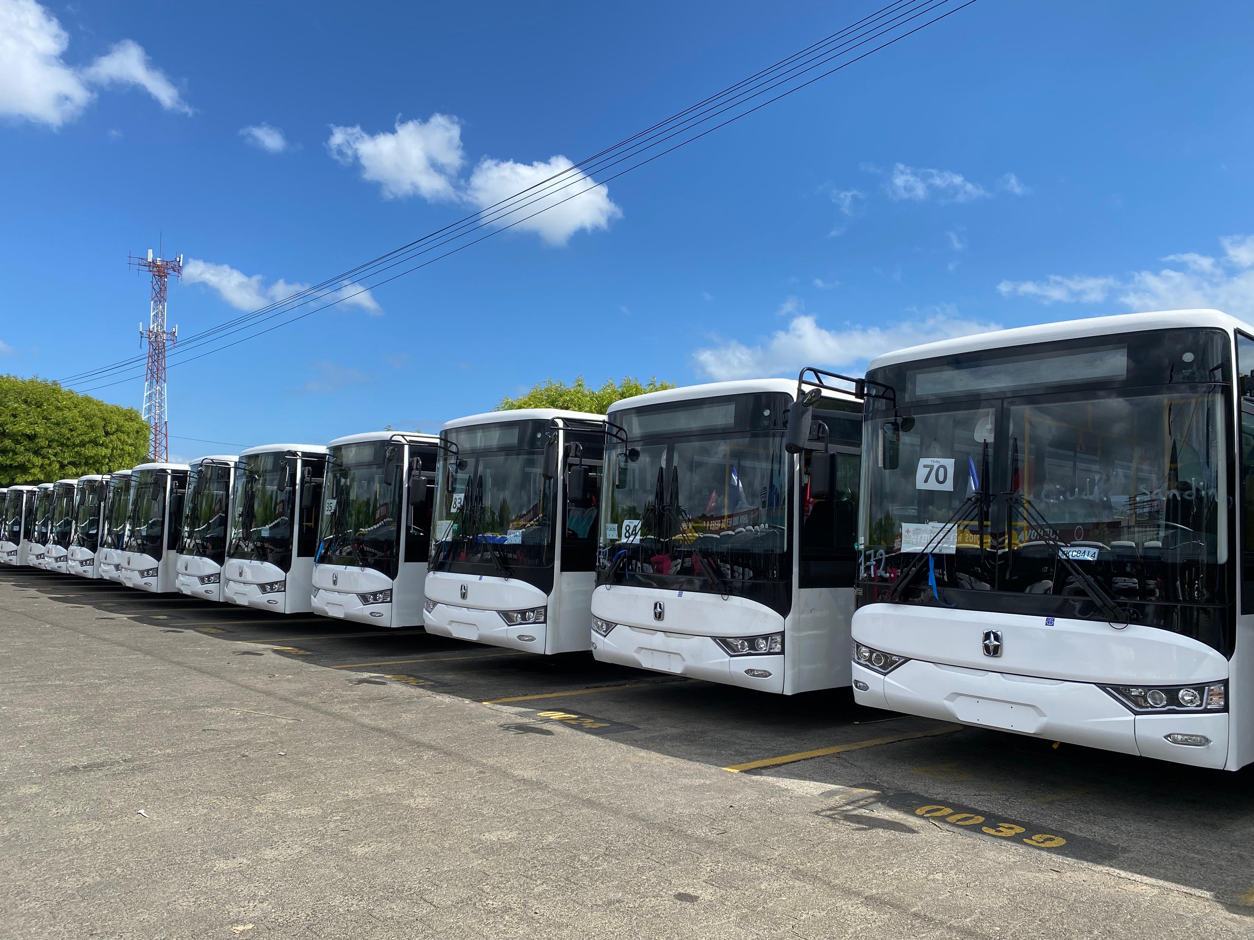 Modernizan transporte público con entrega de buses en Managua y Nueva ...