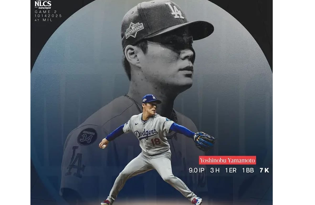 Yamamoto guía a los Dodgers a una victoria clave ante Milwaukee