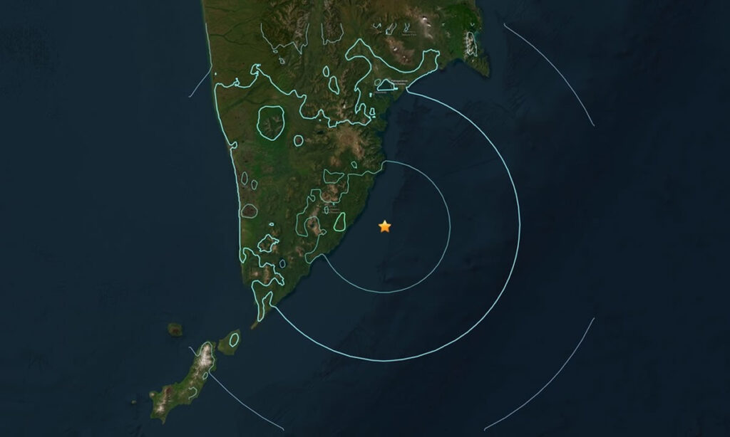 Terremoto de magnitud 6,4 se localiza frente a las costas de Kamchatka